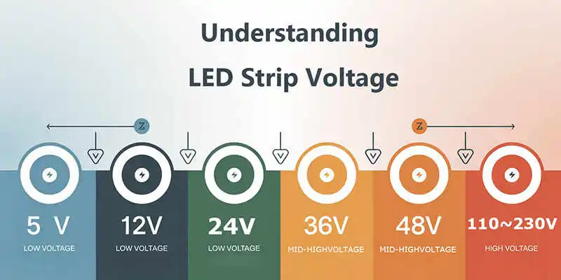 LED Strip Voltage Drop Guide 2025 | 12V vs 24V vs 48V Explained